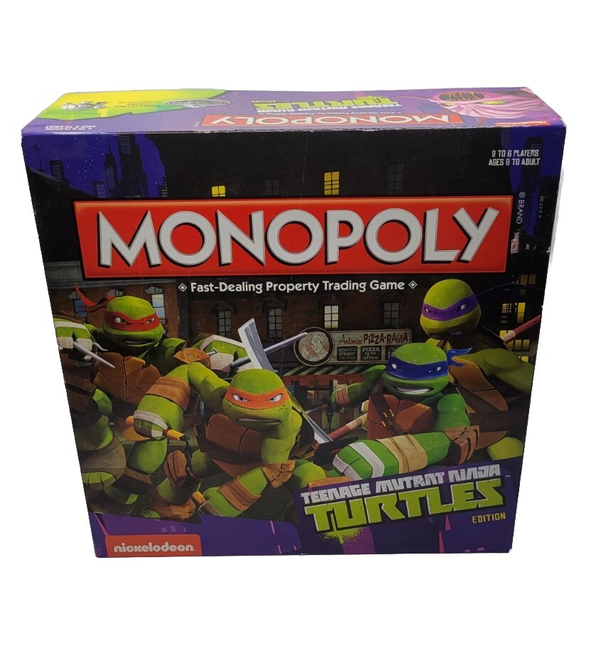 Complete! Monopoly Teenage Mutant Ninja Turtles TMNT Edition by Hasbro ...