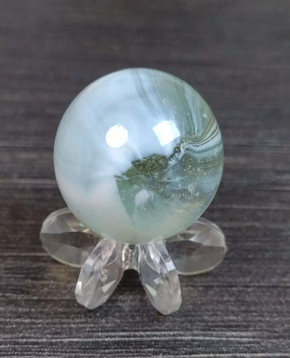 Flawless💎Ghostly Clear Base Brushed PATCH Vintage OLD MASTER GLASS ...