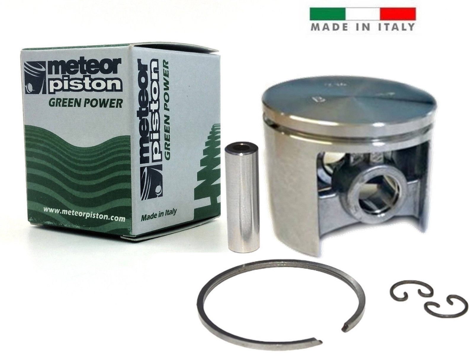 Meteor piston kit for Husqvarna 61 Jonsered 625 630 48mm w/ ring Italy ...