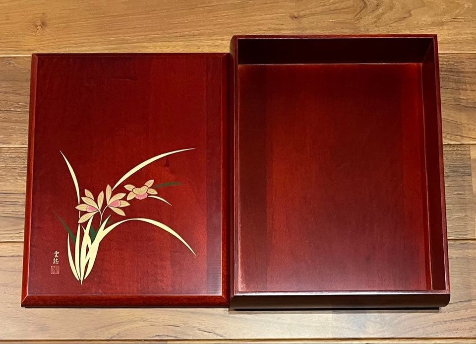 Jubako Bento Box Japanese Aizu lacquer Kijiro paperback paper box ...