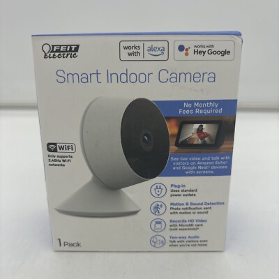 Feit Smart Home Plug-in Indoor Smart-Enabled Security Camera ...