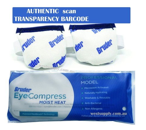 Bruder Moist Heat Eye Compress Eye Masks AUTHENTIC w SCAN TRANSPARENCY ...