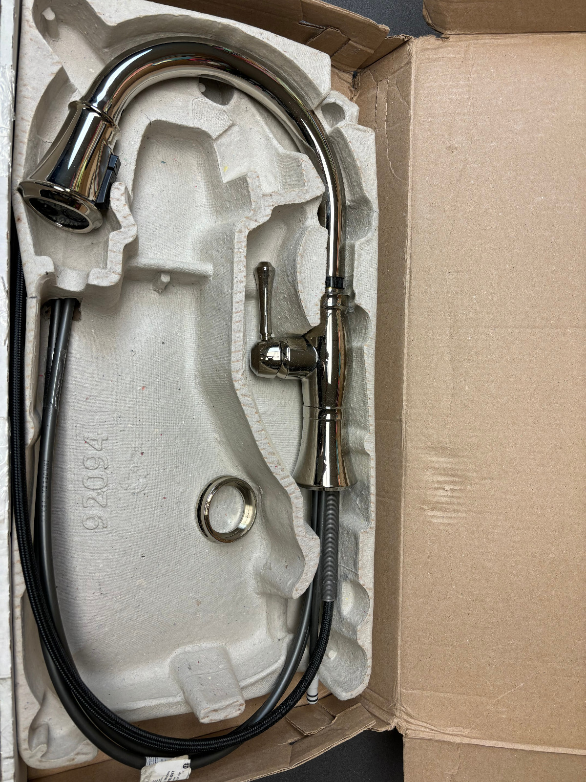 Delta 9197-PN-PR-DST Cassidy Pull Down Kitch Faucet - Polished Nickel ...