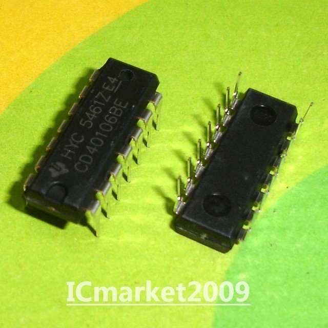 10 PCS CD40106BE DIP CD40106 40106 Hex Schmitt Trigger | eBay