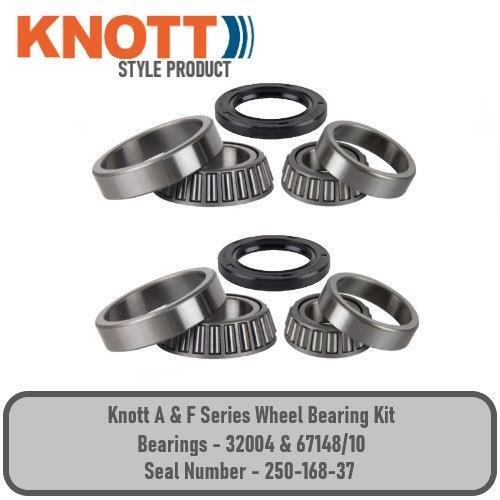 Knott A/F Series Trailer Wheel Bearing Kit 32004 67048/10 and 42x63x9mm ...