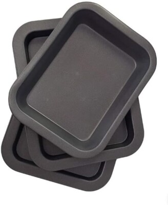 3 Piece Superior Double Non Stick Baking Roasting Tray Bake Set, Made ...