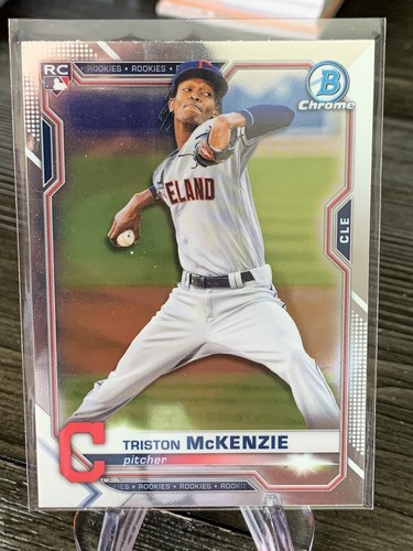2021 Bowman Chrome Triston McKenzie Rookie Card #6 - Cleveland ...