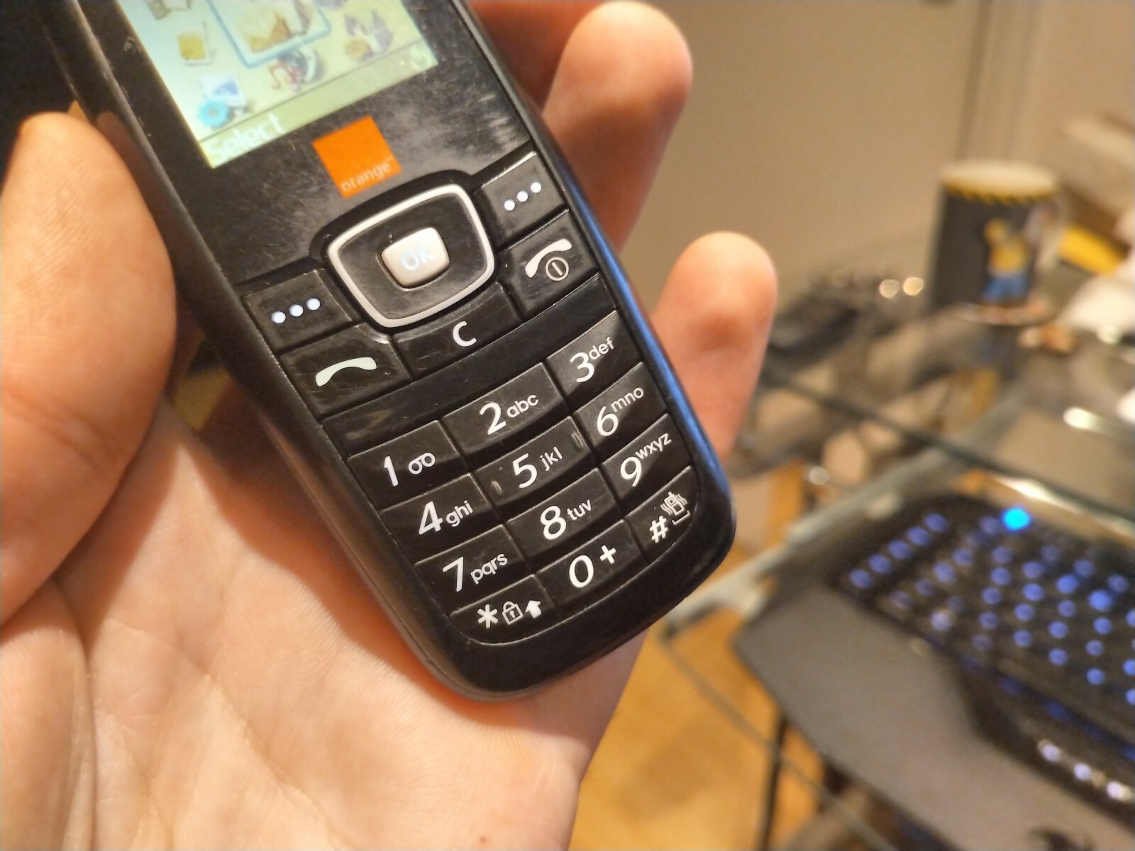 Samsung SGH C120 Black (Unlocked) Mobile Phone vintage simple basic ...