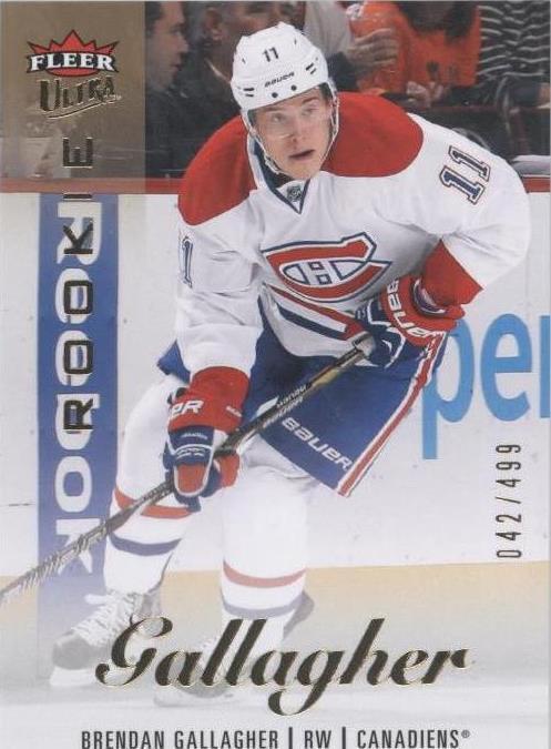 2013-14 Fleer Showcase - Ultra Brendan Gallagher #39 /499 (RC) for sale ...