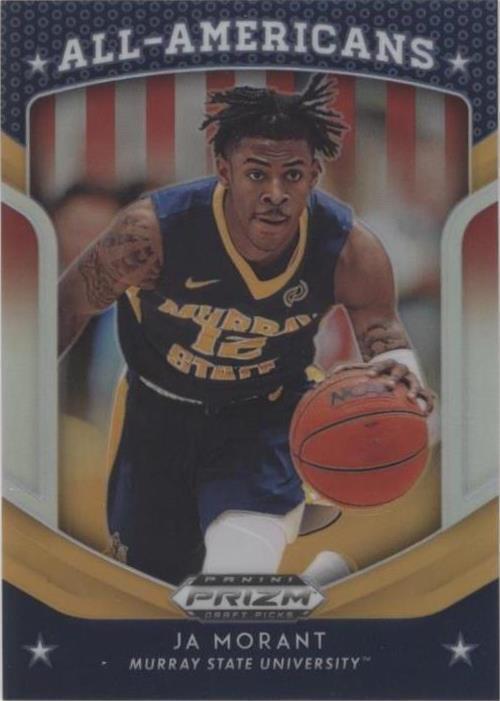 2019-20 Panini Prizm Draft Picks - All-Americans Ja Morant #44 Neon ...