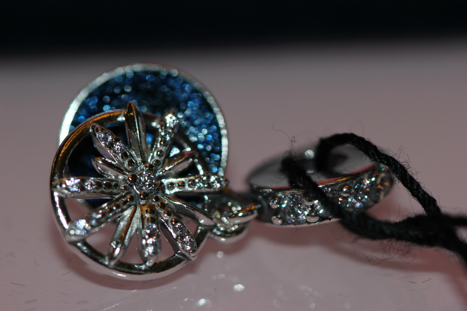 NIB PANDORA DAZZLING WISHES CHARM 797531CZ TAG/ Pouch $65 BARCODED BAG ...