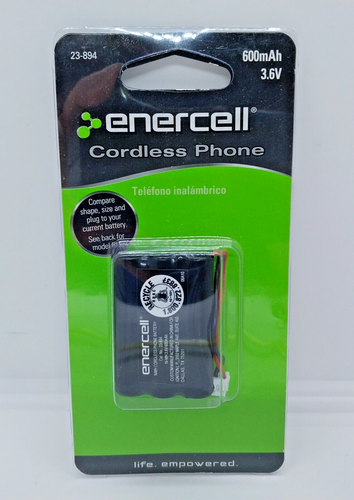 Enercell Cordless Phone Battery 600mAh 3.6V Ni-MH 23-894 New ...