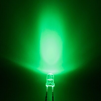 3mm Clear Round Transparent Green LED Diode Lights Bulbs 3V 20 mA | eBay