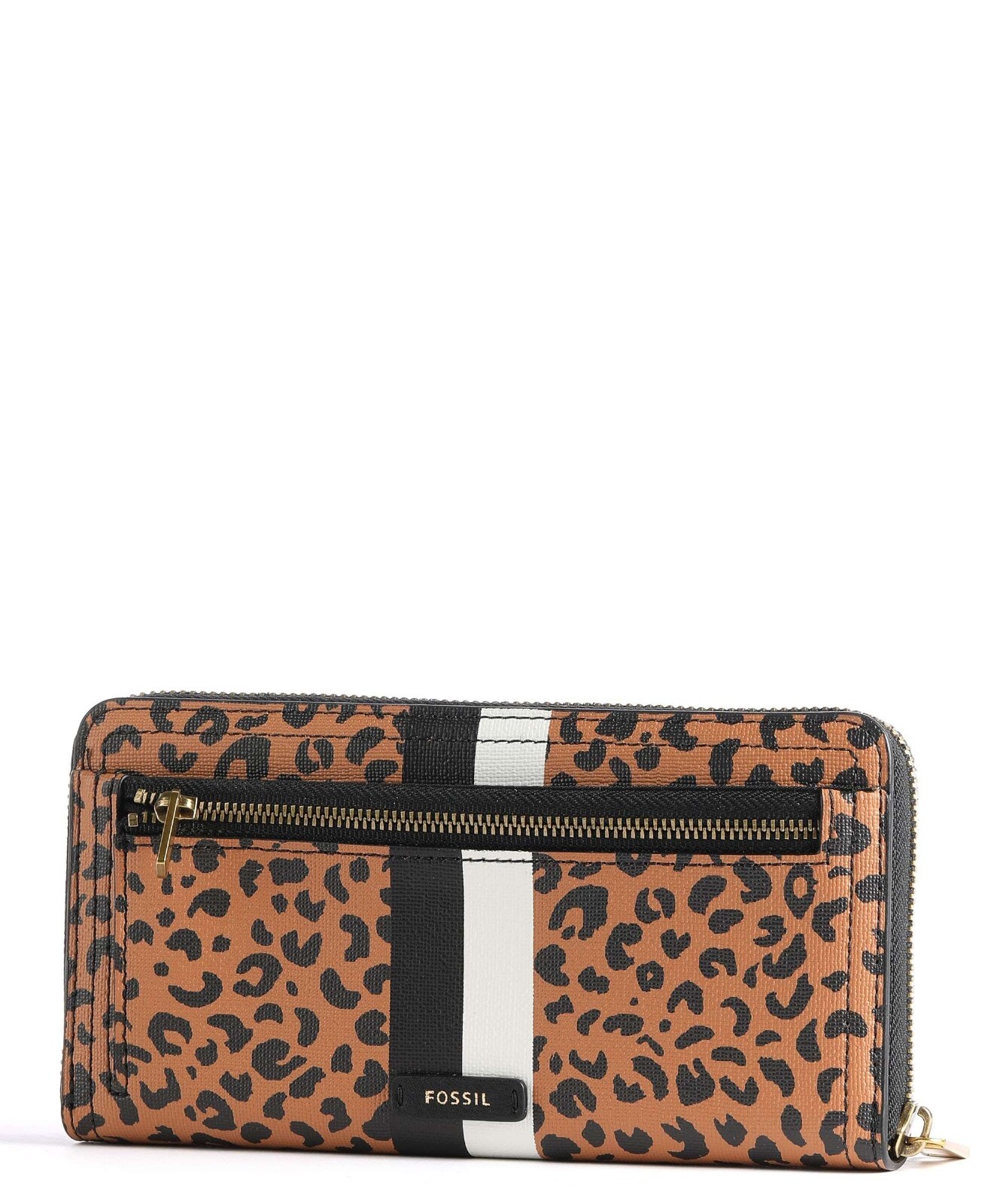Fossil Logan RFID Zip Around Clutch Cheetah SL6354989 NWT Leopardo $75 ...