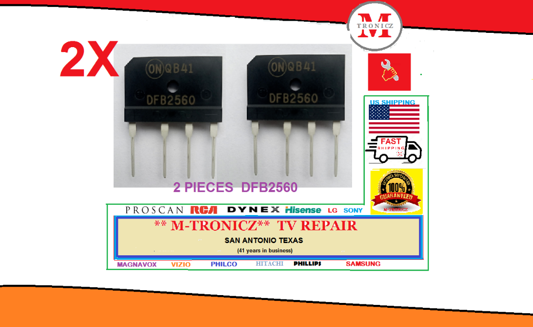 2 PIECES D25XB60 600V 25A HIGH QUALITY RECTIFIERS ON BRAND REPLACES ...