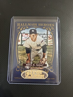 2012 TOPPS GYPSY QUEEN HALLMARK HEROES MICKEY MANTLE CARD | eBay
