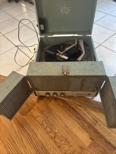 Motorola Hi Fi Stereophonic Record Player Portable Suitcase Style | eBay