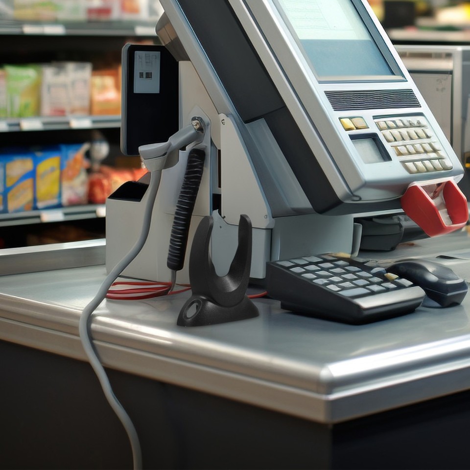 Barcode Scan Apparatus Bracket Stand Card Scanner Holder Handheld ...