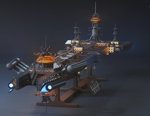 USS Cygnus "The Black Hole" Space Ship Resin 3d printed DIY model | eBay UK
