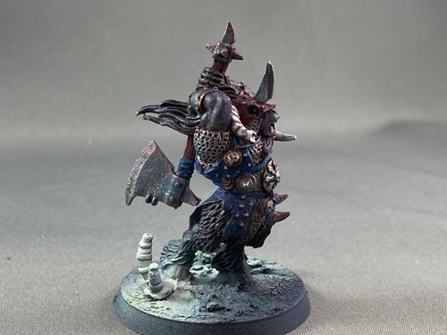 Beastlord Great Weapon Beastmen Chief Beasts of Chaos Warhammer METAL ...
