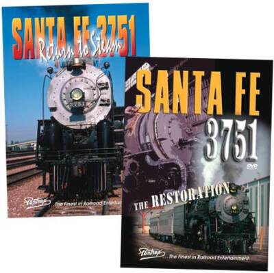 Santa Fe 3751 - The Restoration & Return to Steam 2 DVD Set Pentrex AT ...