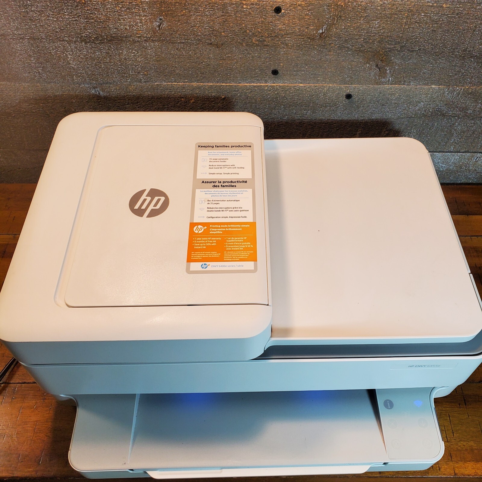 HP - ENVY 6455e Wireless All-In-One Inkjet Printer New Ink Installed ...