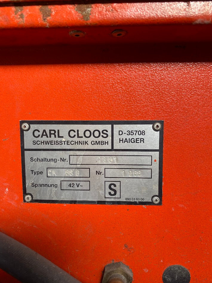 Schweißanlage- CARL CLOOS SCHWEIßTECHNIK GMBH Typ: GLC 356-B ...