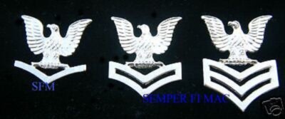 1st 2nd 3rd CLASS PETTY OFFICER HAT PIN US NAVY VETERAN SAILOR CROW E3 ...
