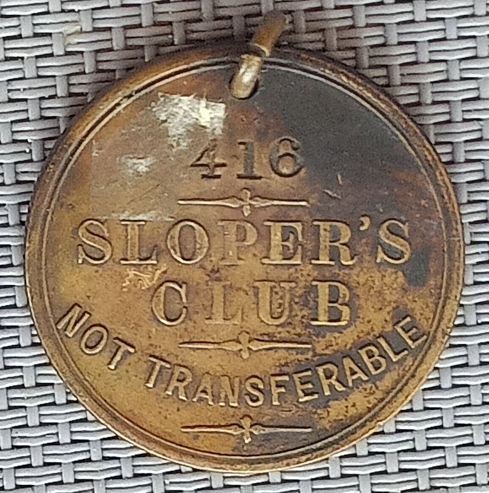 ALLY SLOPER'S HALF HOLIDAY CLUB No416 BRASS MEDALLION RARE | eBay