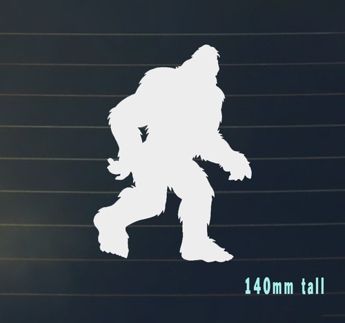 BIGFOOT YETI SASQUATCH FUNNY style Sticker DECAL WHITE 140MM TALL VINYL ...