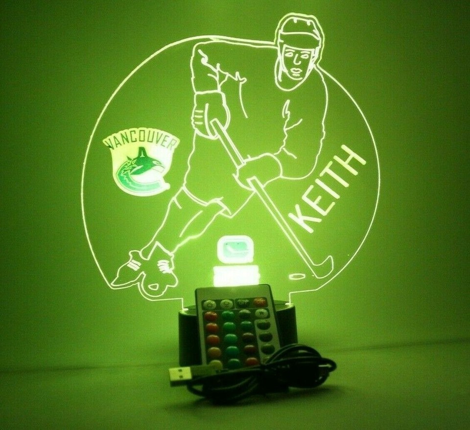 Vancouver Canucks NHL Hockey Player Night Light Up Lamp LED ...