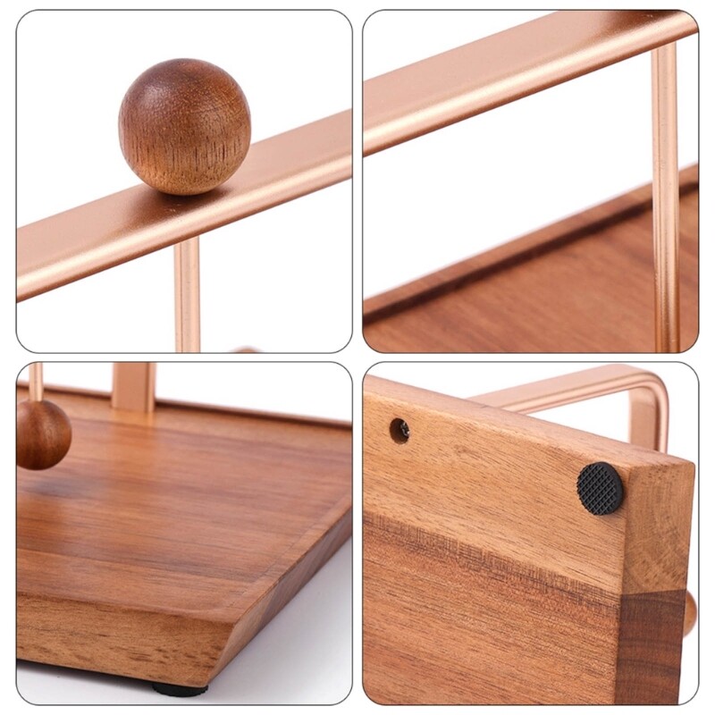 Stylish Iron Tissue Stand Simple Paper Serviette Holder Kitchen Flat ...