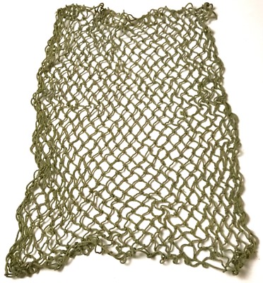 WWII US ARMY OR MARINE INFANTRY & AIRBORNE M1 STEEL HELMET NET-KHAKI | eBay