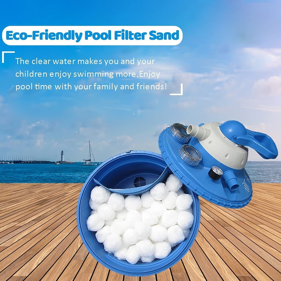 Pool Filter Balls 3.39lbs Reusable Sand Filter Balls Eco-Friendly for ...