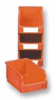 INTERBIN - High Capacity Plastic Storage Bin, Red Large - 130mm x 150mm ...