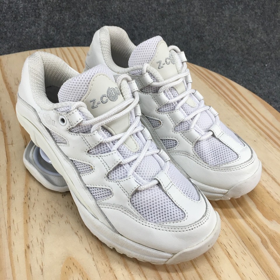 Z-Coil Shoes Womens 5 Freedom Classic Coil Spring Sneakers White Lace ...