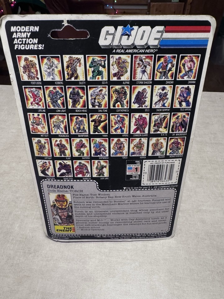 GI Joe Torch 1985 Dreadnok Vintage | eBay