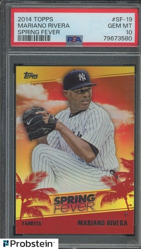 2014 Topps #SF-19 Mariano Rivera Spring Fever Yankees PSA 10 GEM MINT ...