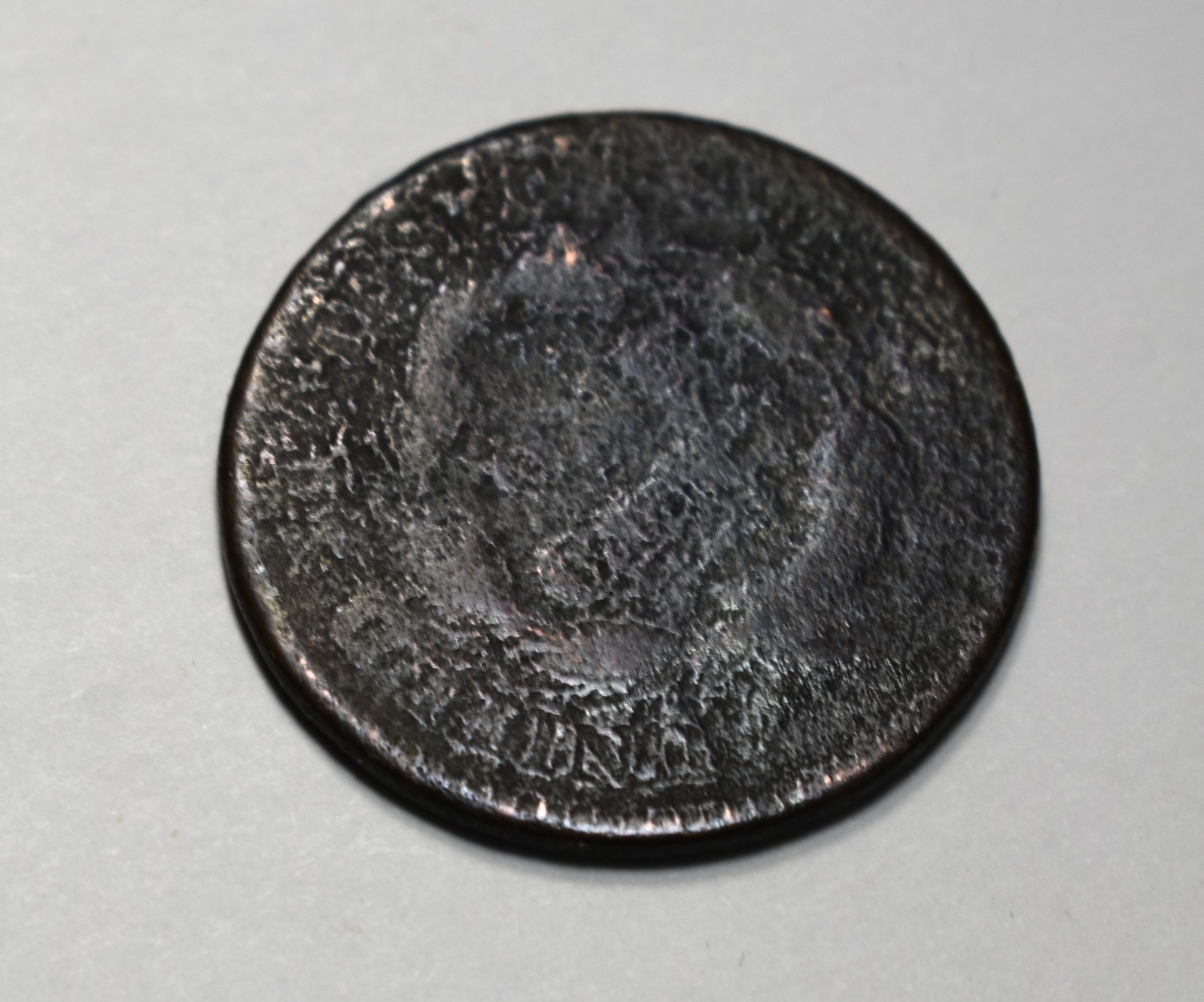 1822 US Large Cent Coin Matron/Coronet Head Liberty Partial Date 22 ...