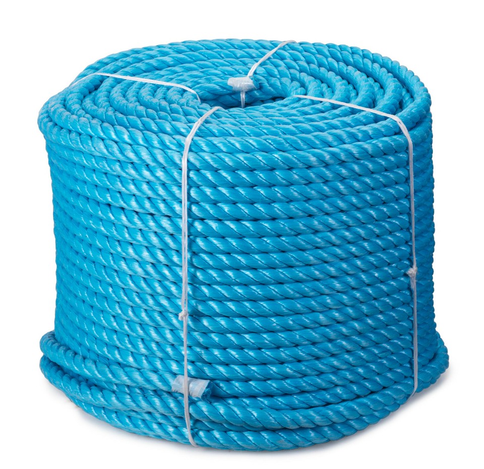 Blue Polypropylene Rope Coils Polyrope Sailing Agriculture Camping ...
