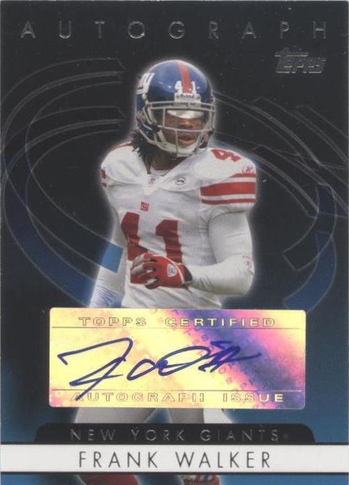 2006 Topps - Autographs Frank Walker #T-FW (AU, RC) for sale online | eBay