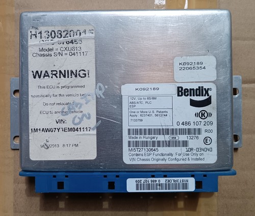 Mack CXU613 Brake Control Module (ABS) - Used | P/N K092189 | eBay