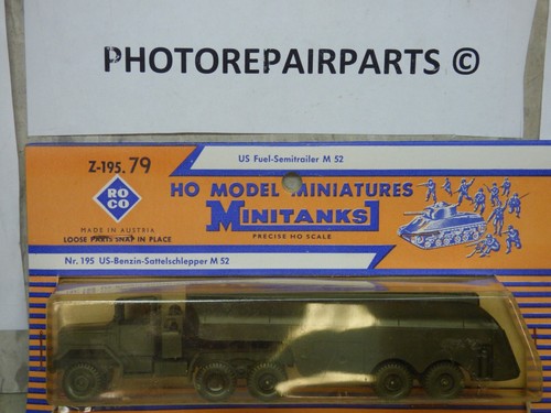 Roco Minitanks Modern US M-52 Tractor & F1 4000 Gal Fuel Tanker Lot ...