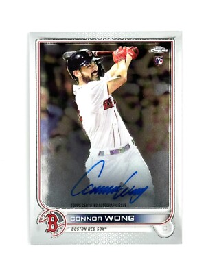 Connor Wong 2022 Topps Chrome Auto RC ROOKIE Boston Red Sox | eBay