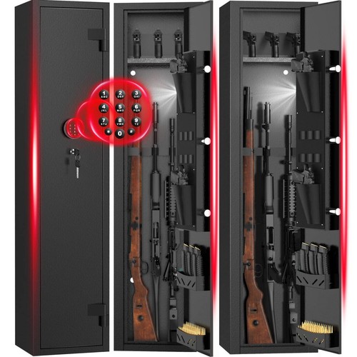 BESAFETY 2-4 Long Gun Safes, Cabinets for Home Storage, Quick Access ...