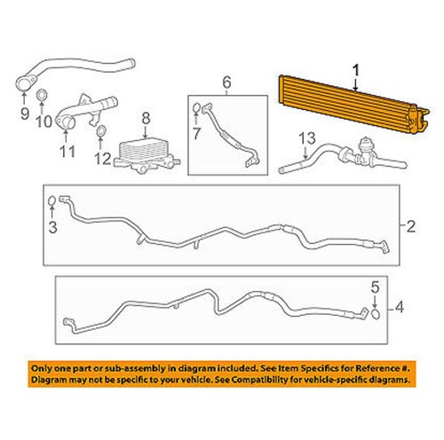 Transmission Cooler 11-17Porsche Cayenne VW Touareg 958 307 015 00 ...