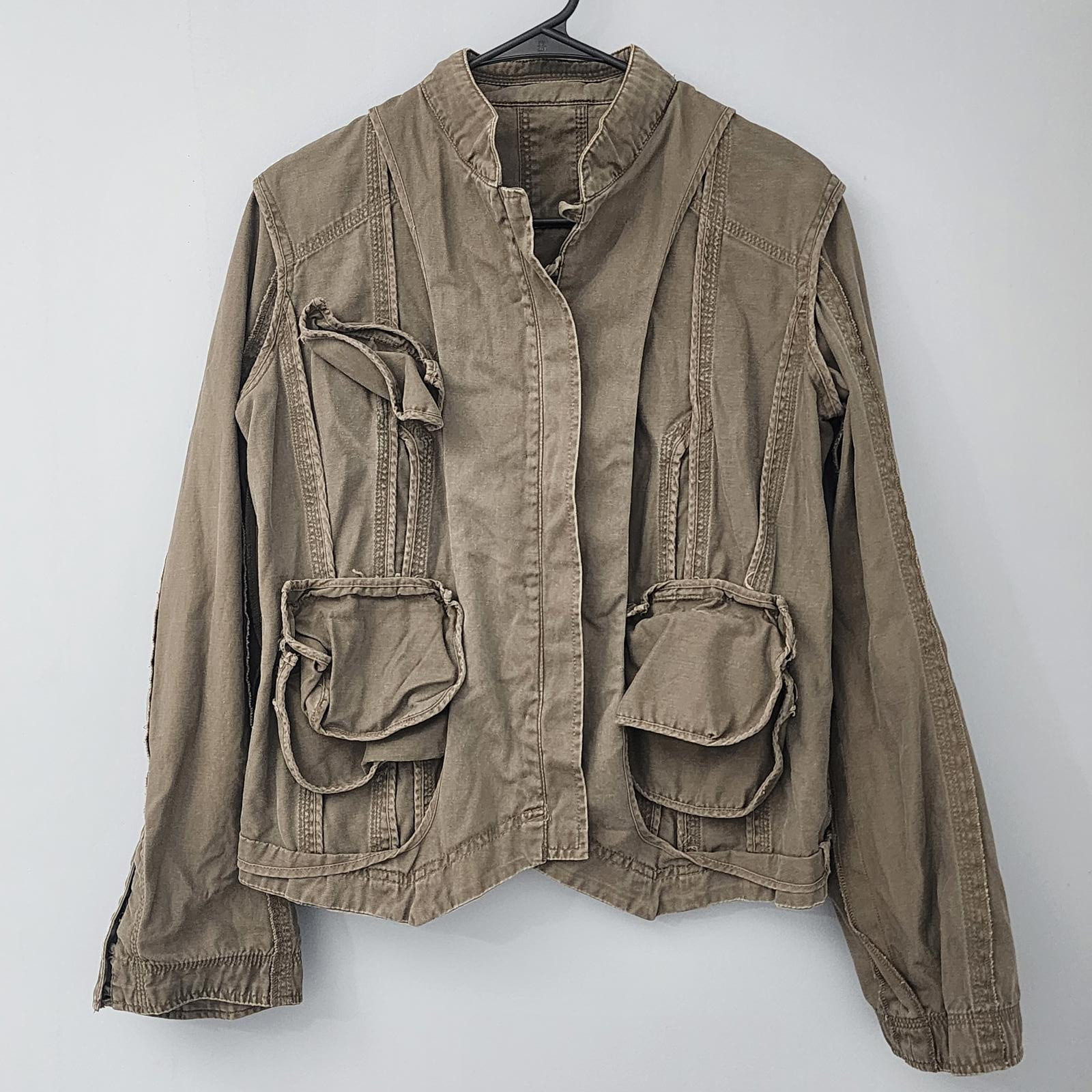 American Rag CIE Vintage Military Style Jacket Button… - Gem