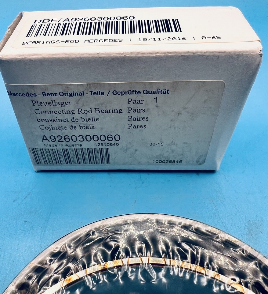 GENUINE MERCEDES BENZ DDE A9260300060 CONNECTION ROD BEARING 🔥FREE ...