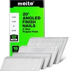 meite 16 Gauge Angled Finish Nails 2000-Count (2-1/2 in,2 in,1-1/2 in,1 ...