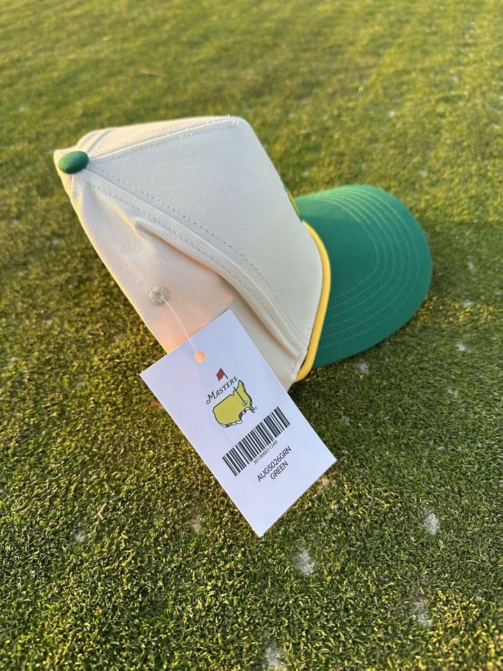 New Masters Golf Rope Hat Retro Vintage Snapback Green Yellow 2025 Fan ...